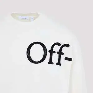 Off-White Bookish Shared Knit Crewneck - Multicolor