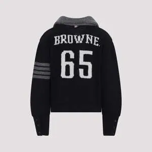 Thom Browne 65 Jersey Collar Cardigan - Blue