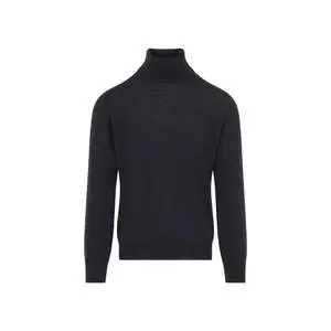 Brunello Cucinelli BRUNELLO CUCINELLI Virgin Wool Cashmere Turtleneck Gray