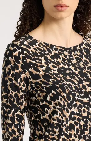 Anne Klein Print Asymmetric Top
