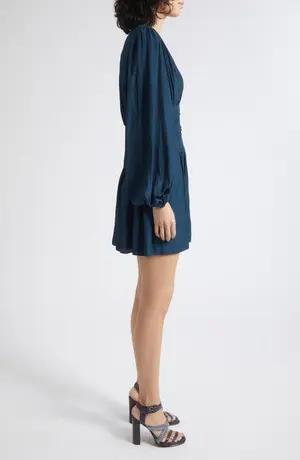Ramy Brook Jules Pintuck Long Sleeve Dress