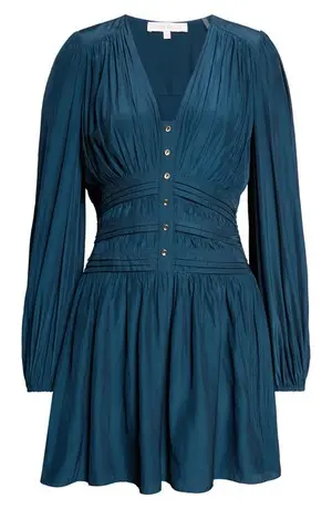 Ramy Brook Jules Pintuck Long Sleeve Dress