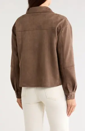 BEACHLUNCHLOUNGE Faux Suede Jacket - Koala