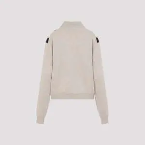 Miu Miu Cashmere Argyle Pattern Half-zip Polo Sweater - Multicolor
