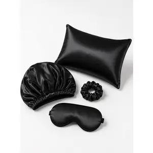 SILKSILKY 4-piece Mulberry Silk Set - Black