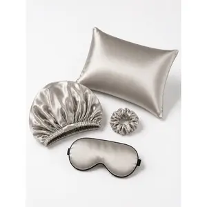 SILKSILKY 4-piece Mulberry Silk Set Gray