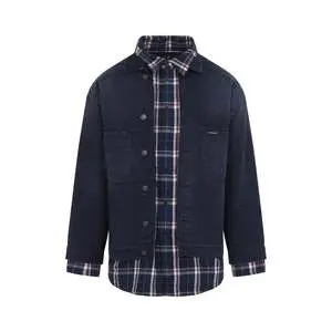 Balenciaga Patched Shirt Jacket - Blue