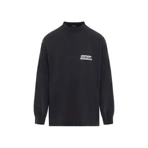 Balenciaga L/s Large T-shirt - Black