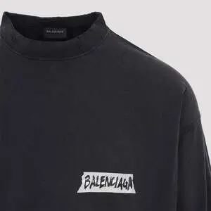 Balenciaga L/s Large T-shirt - Black