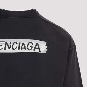 Balenciaga L/s Large T-shirt - Black