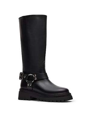 Pink Steve Madden Everest Boots - Black