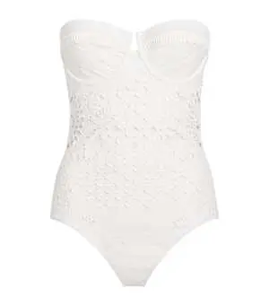 Zimmermann Indra Strapless Swimsuit