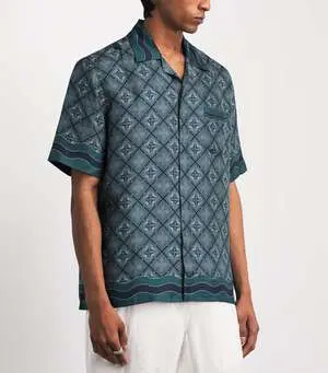 Casablanca Silk Radiating Monogram Shirt