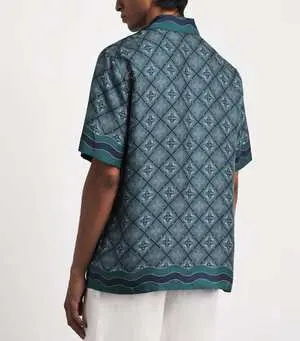 Casablanca Silk Radiating Monogram Shirt
