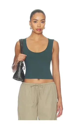 Free People Clean Lines Muscle Cami - Midnight Mountain