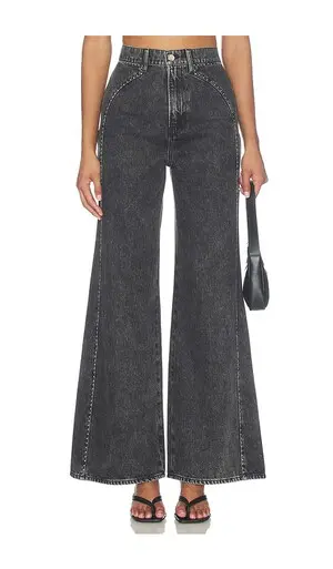 Veronica Beard High Rise Wide Leg Jeans - Tornado