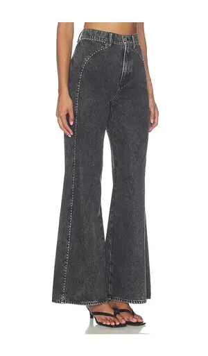 Veronica Beard High Rise Wide Leg Jeans