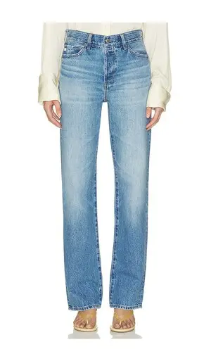 Ag Sydney Straight Jean In Blue - Candid
