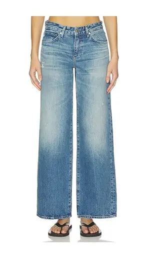 Ag Adria Wide Leg Jean In Blue - Reserva