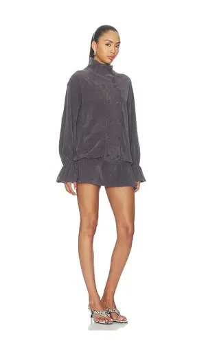 AYA MUSE Bell Sleeve Button Front Dress
