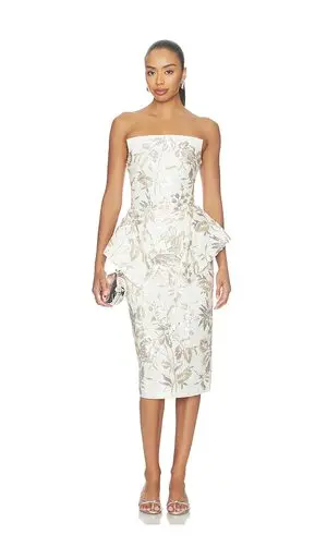 Prabal Gurung Strapless Corset Peplum Top