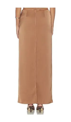 Lioness Front Row Maxi Skirt - Chocolate