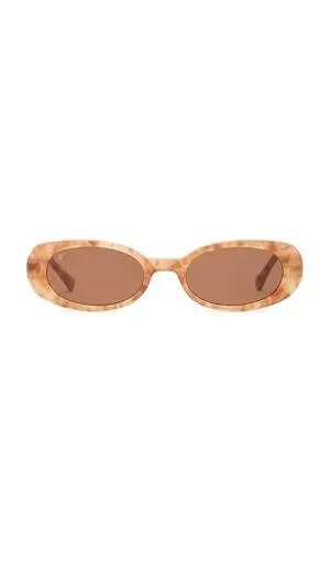 JIMMY FAIRLY Oval Acetate Sunglasses - Light Tortoise