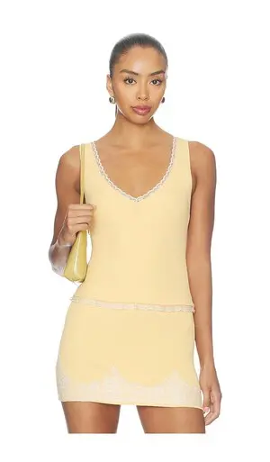 Tularosa Elia Lace Knit Tank
