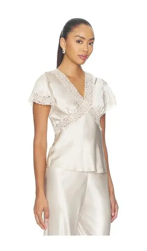 Cami Nyc Romola Silk And Lace Top