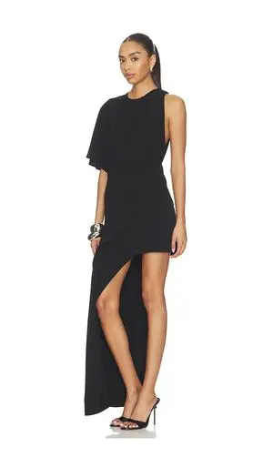Bardot Halsey High Low Drape Dress