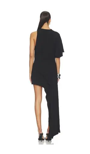 Bardot Halsey High Low Drape Dress