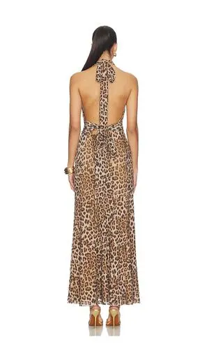 Bardot Elera Printed Mesh Maxi Dress