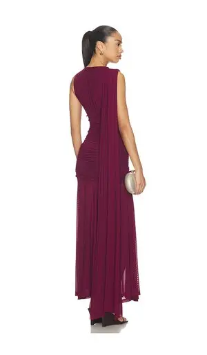 Bardot Alverie Mesh Maxi Dress