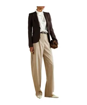 Adam Lippes Wool And Silk-blend Blazer