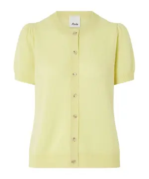 ALLUDE Cashmere Cardigan - Yellow