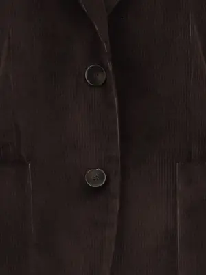 LARDINI Corduroy Single-breasted Blazer