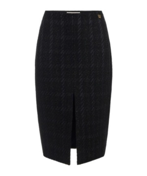 Elisabetta Franchi Tweed Skirt - Black