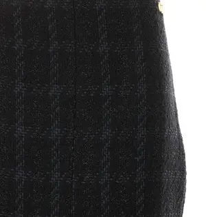 Elisabetta Franchi Front-slit Tweed Midi Skirt
