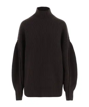 Carven Long-sleeved Sweater - Chocolate