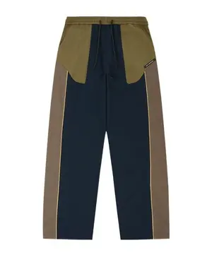 Andersson Bell Color-blocked Sweatpants - Navy/khaki