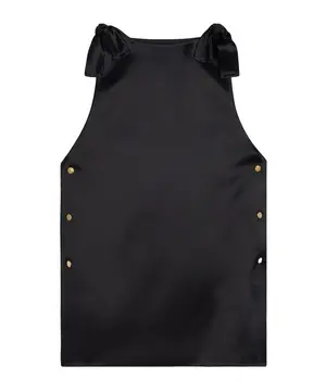 Celine Mini Dress In Viscose Satin - Black