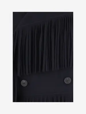 Carven Fringed Double-breasted Jacket