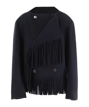 Carven Fringed Double-breasted Jacket - No