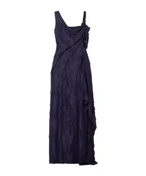 JASON WU Asymmetric Embroidered Maxi Dress - Black
