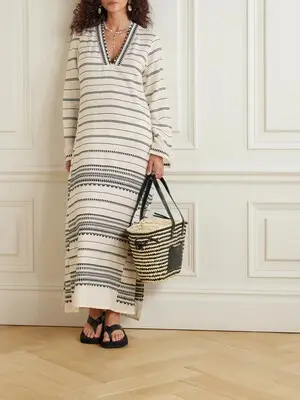 LEMLEM Embroidered Cotton Maxi Dress