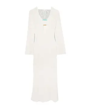 Melissa Odabash Casey Embellished Open-knit Coverup - No