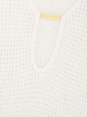 Melissa Odabash Casey Embellished Open-knit Coverup