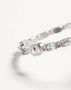 Valentino Garavani Ovalette Embellished Cuff Bracelet