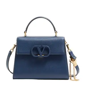 Valentino Garavani Vsling Small Handbag In Grainy Calfskin - Worker