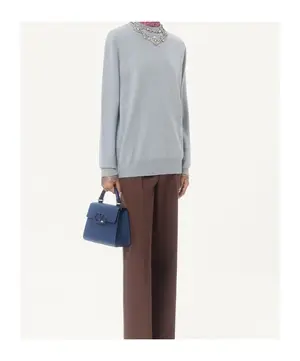 Valentino Garavani Vsling Small Handbag In Grainy Calfskin - Worker
